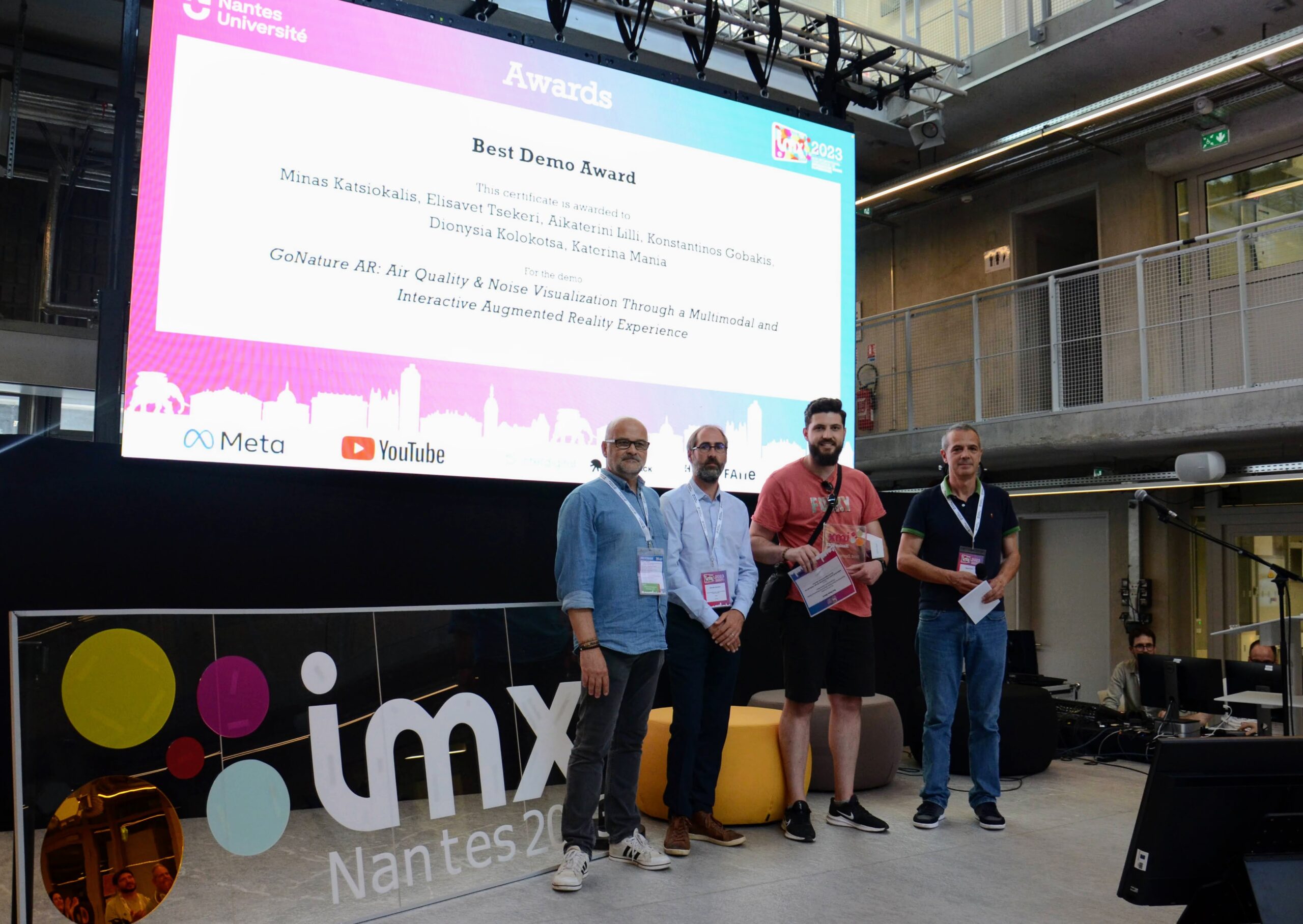 ACM IMX Best Demo Award σε κοινή ομάδα των Σχολών ΧΗΜΗΠΕΡ-ΗΜΜΥ - CRETA24